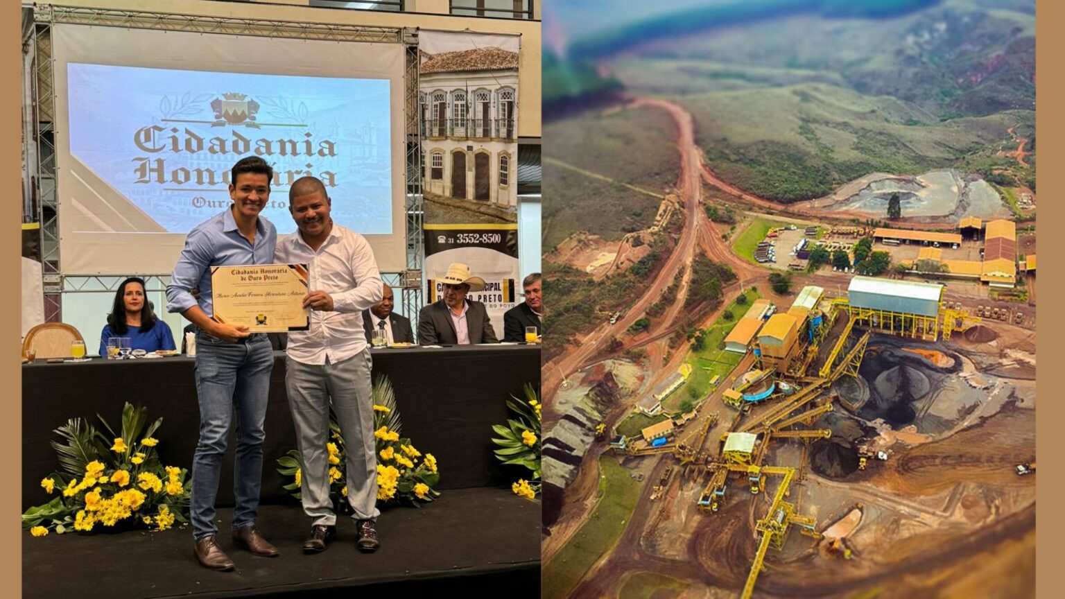Diretor da Herculano Mineração recebe título de cidadão honorário em ...