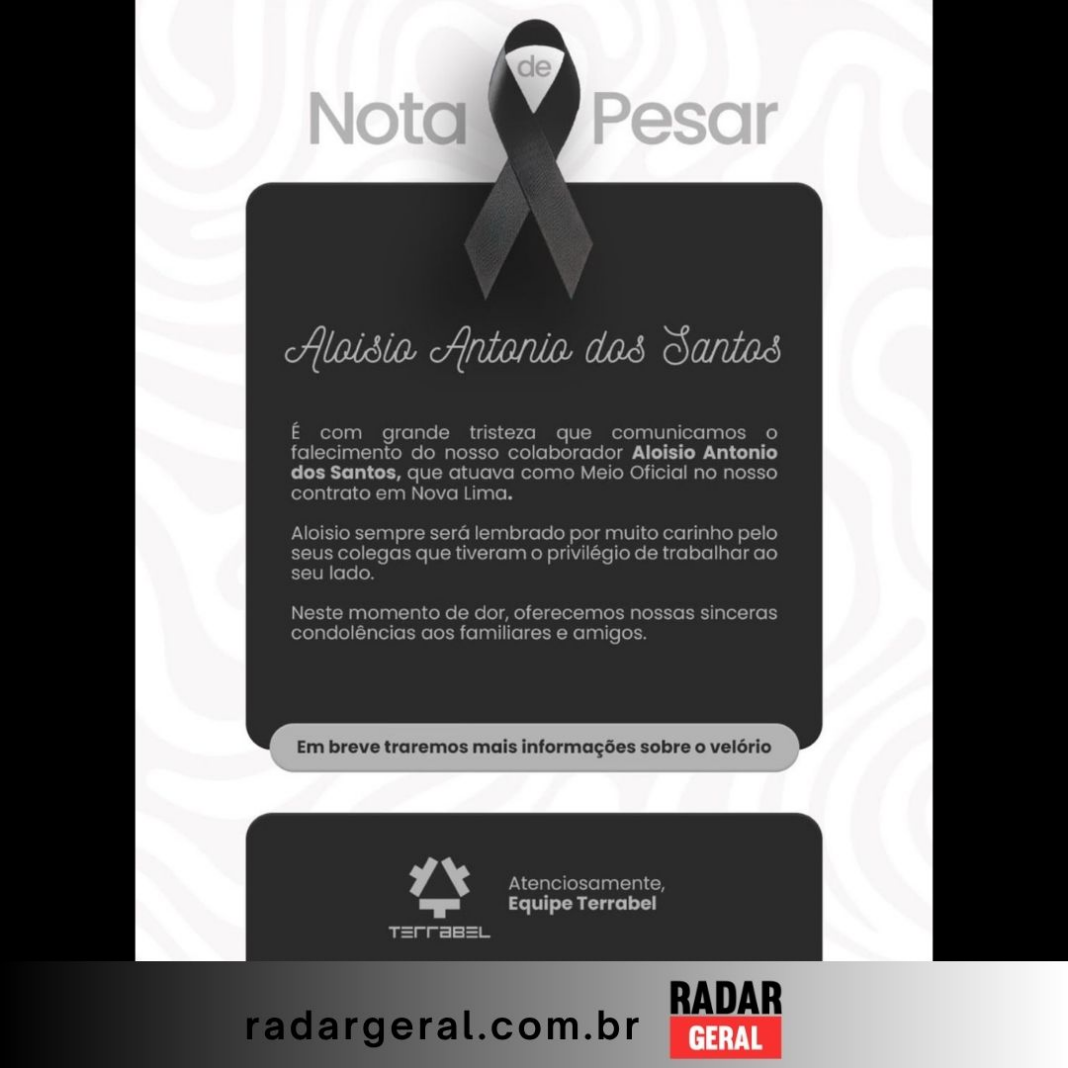 Aloísio, da Terrabel, que morreu em Itabirito após 3 paradas ...